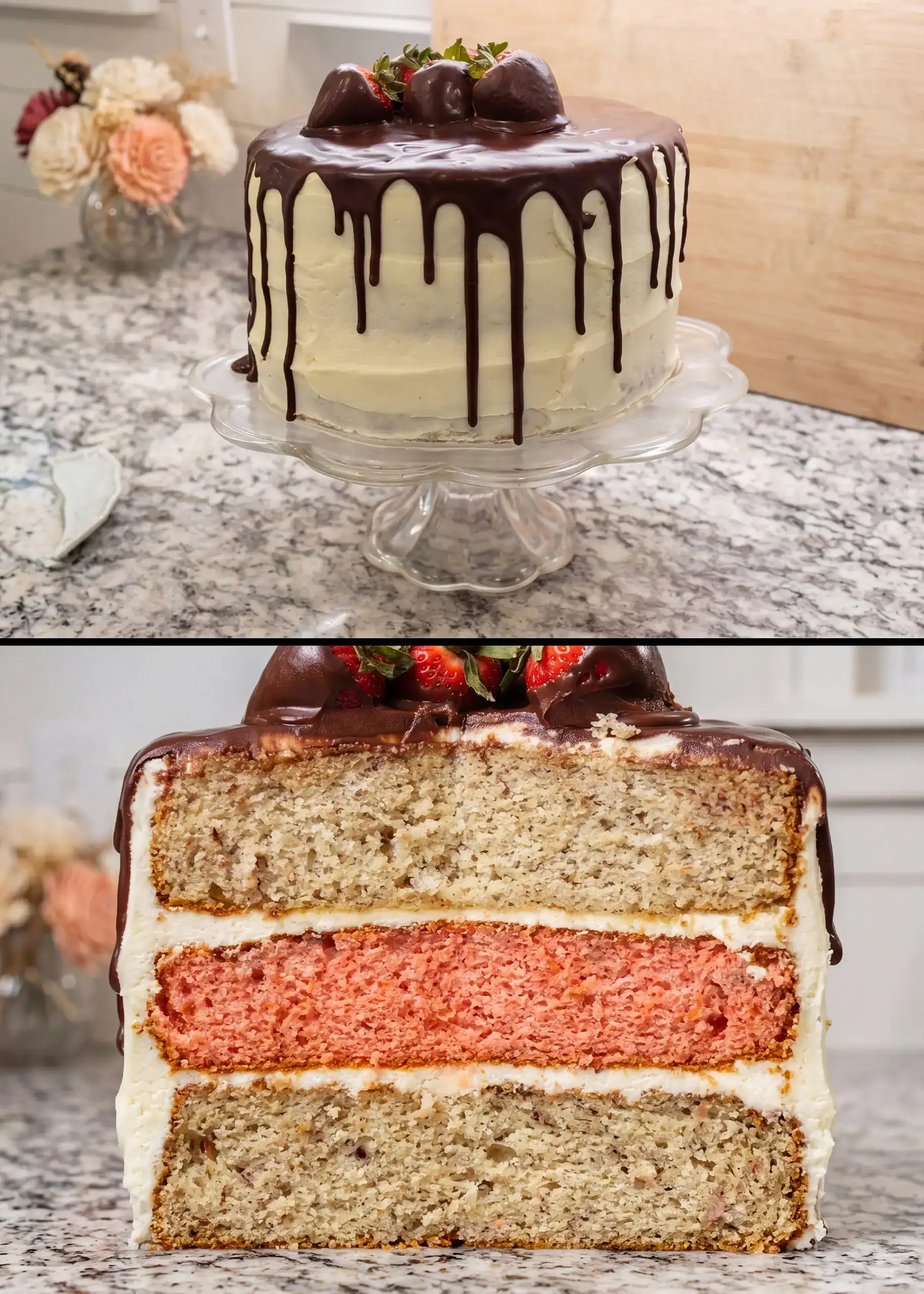 Banana Split Cake: A Banana-and-Strawberry Layer Cake Worth Every Step ...